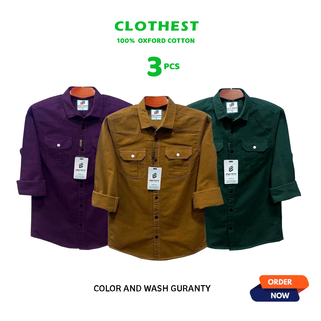 3 Pcs Full Sleeve NDP-PURPLE+BENSON+GREEN – ClothestBD